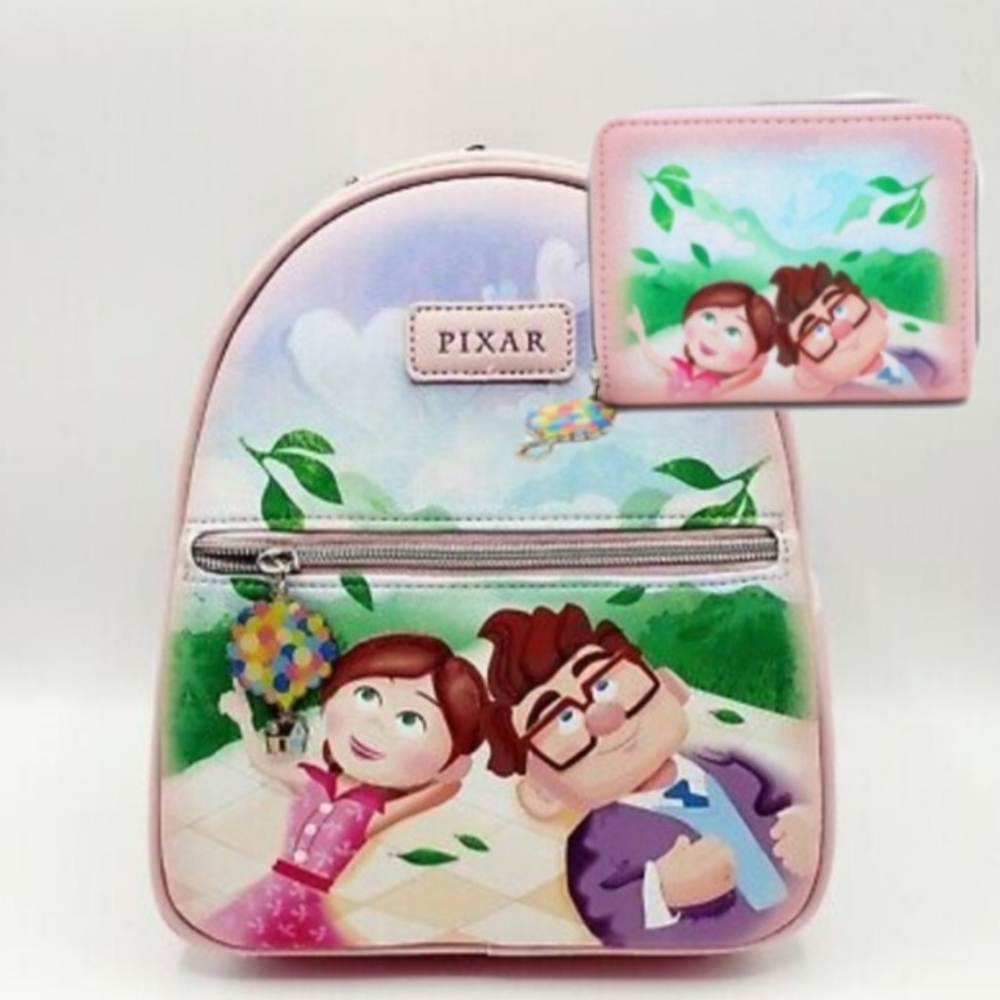 Disney Pixar Loungefly Carl & Ellie Backpack And Wall… - Gem